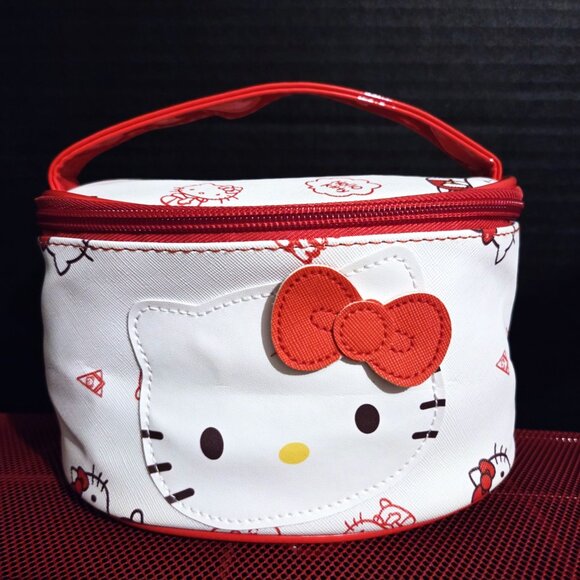 Sanrio | Accessories | Hello Kitty Cosmetic Bag With Handle Nwot | Poshmark
